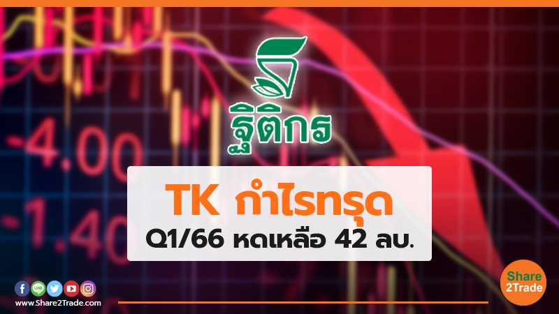 TK กำไรทรุด Q1/66 หดเหลือ 42 ลบ. | Share2Trade